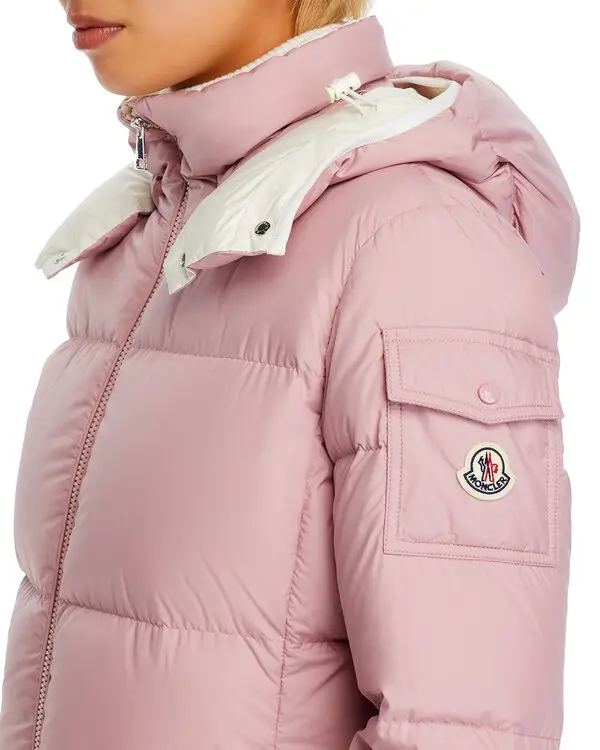 Moncler Fourmines Hooded Down Jacket - Open Pink