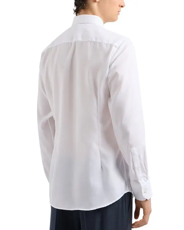 Emporio Armani New York Regular Fit Dress Shirt - Solid White