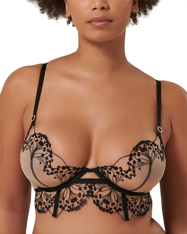 Bluebella Marisa Underwire Bra - Black/sheer