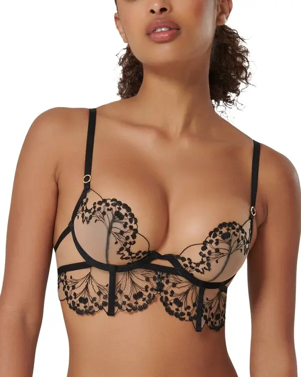 Bluebella Marisa Underwire Bra - Black/sheer