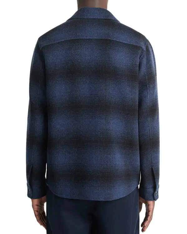 Vince Wool & Nylon Splittable Plaid Shirt Jacket