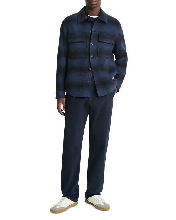 Vince Wool & Nylon Splittable Plaid Shirt Jacket