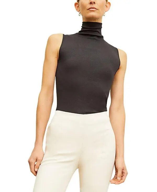 M.M.LAFLEUR Jett Tank Organic Ribbed Pima Cotton - Black