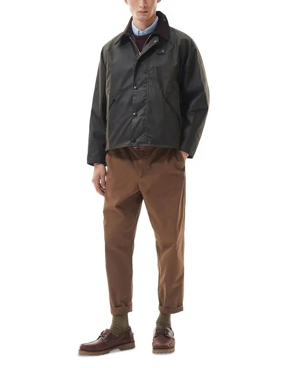 Barbour Os Transport Waxed Jacket - Olive | Editorialist