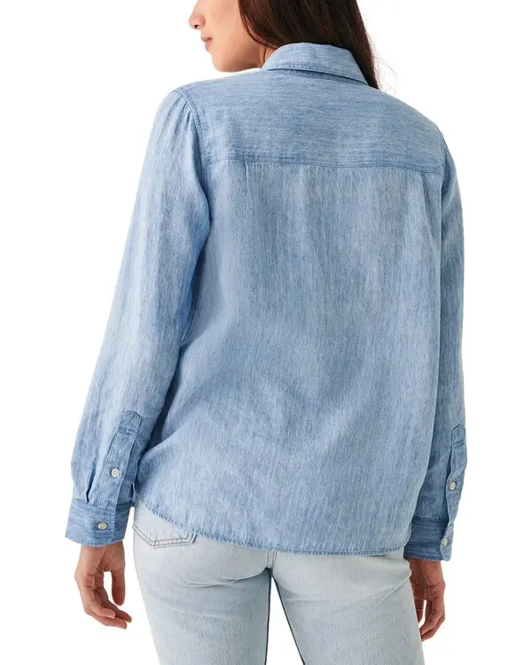 Faherty Brand Chambray Shirt - Mid Wash