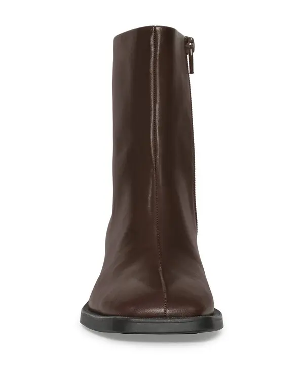 VAGABOND SHOEMAKERS Blanca Square Toe Ankle Boots - Chocolate