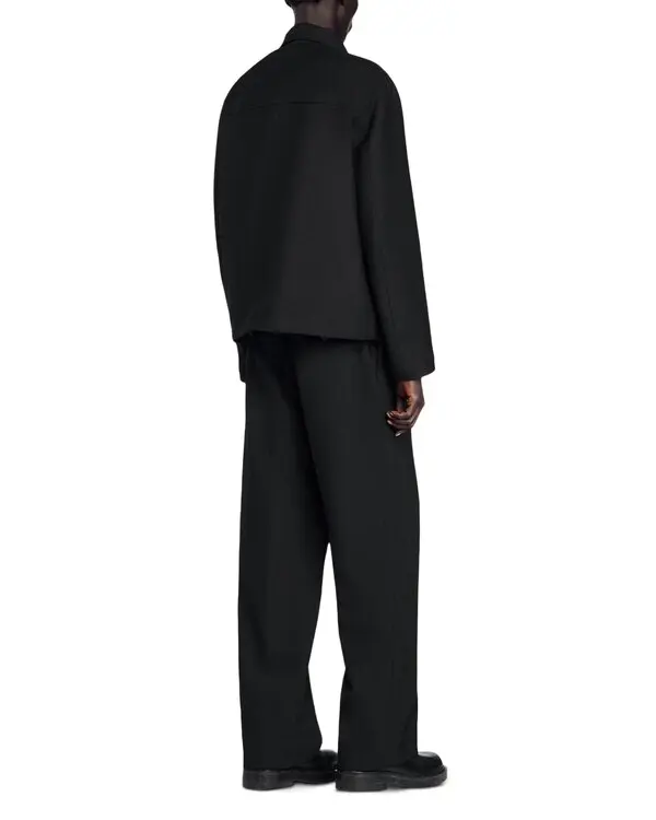Sandro Full Zip Jacket - Black