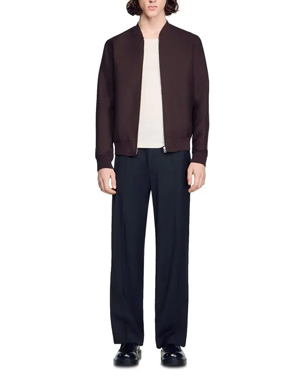 Sandro Zip Up Jacket - Chocolate