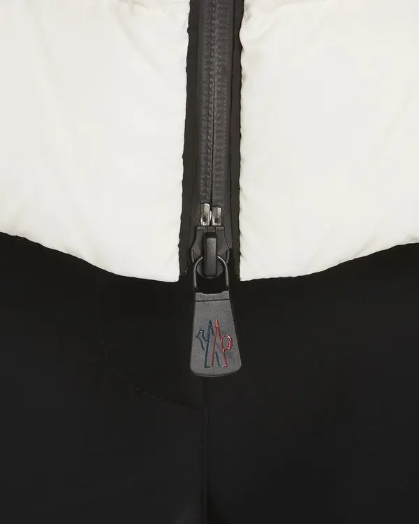 Moncler Padded Wool Puffer Cardigan - Natural
