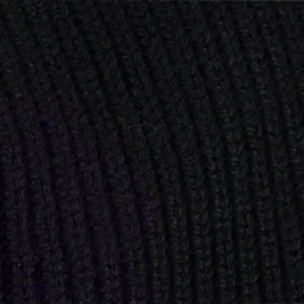 BOSS Virgin Wool Beanie With Logo - Black