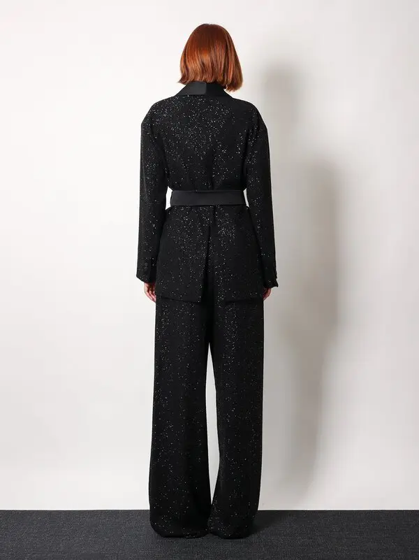 Max Mara Pau Viscose Blend Blazer With Sequins