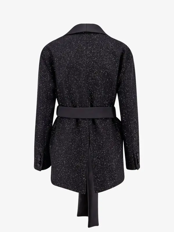 Max Mara Pau Viscose Blend Blazer With Sequins