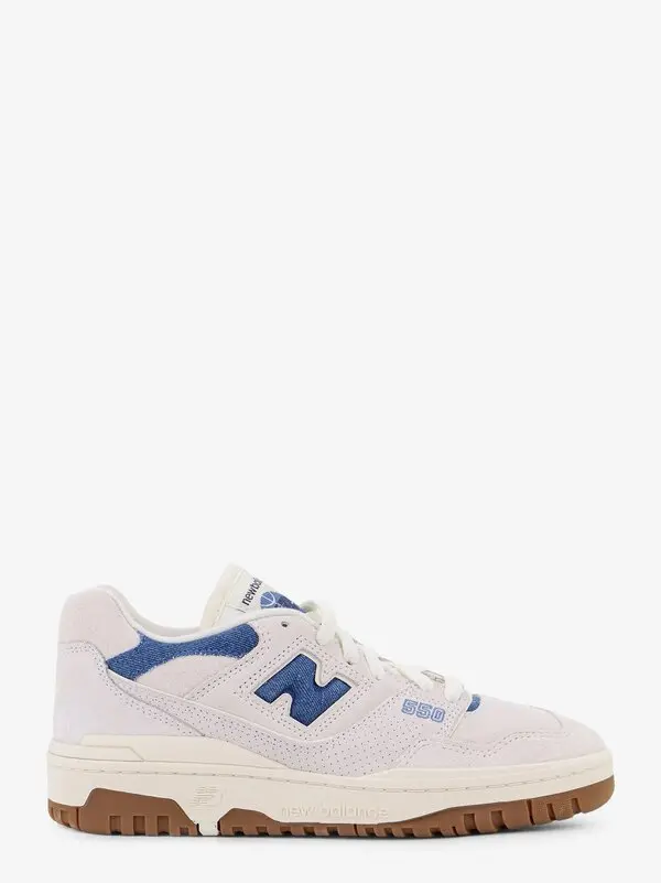 NEW BALANCE Suede Sneakers With Denim Details