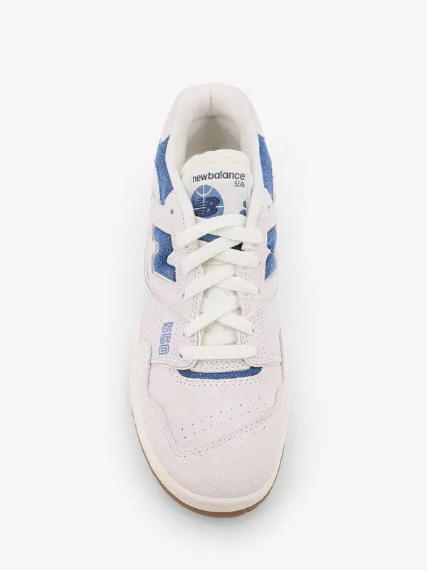 NEW BALANCE Suede Sneakers With Denim Details