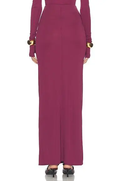 HELSA Matte Jersey Long Wrap Skirt