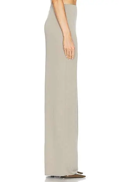 HELSA Matte Jersey Slim Skirt - Oyster