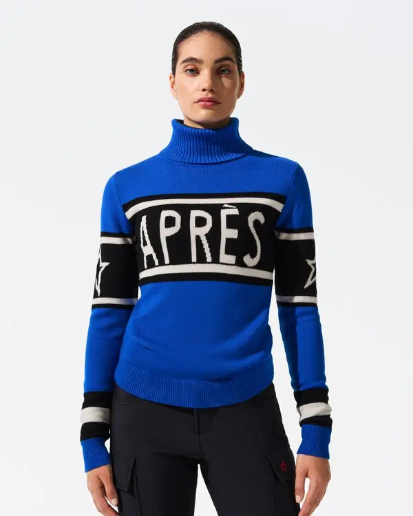 Perfect Moment Apres Merino Wool Sweater - True-indigo