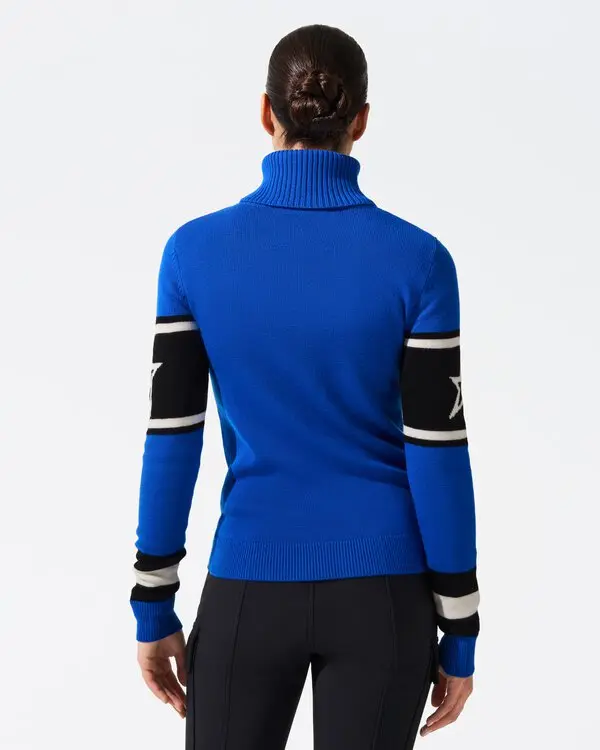 Perfect Moment Apres Merino Wool Sweater - True-indigo