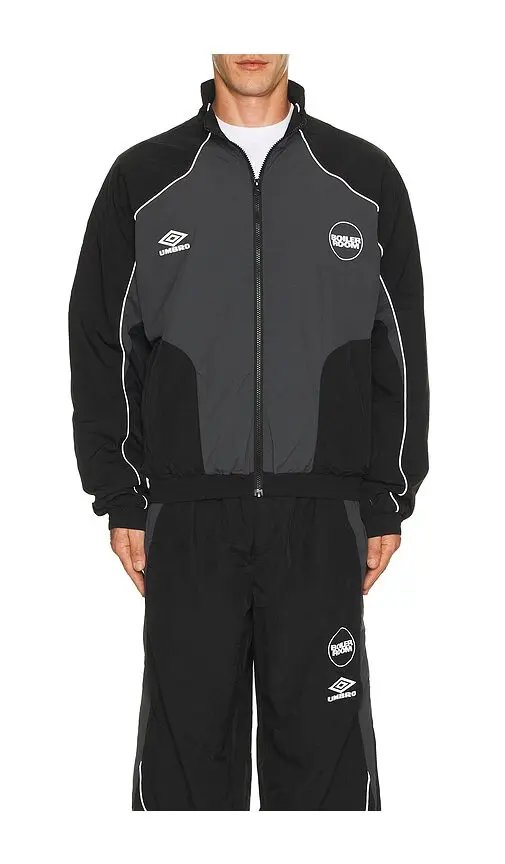 Boiler Room X Umbro Shell Track Jacket - Black | Editorialist