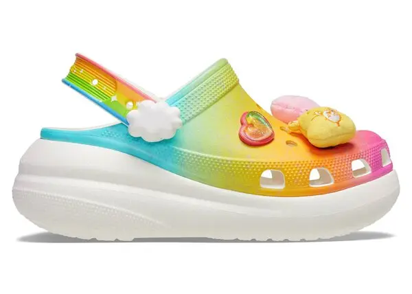 CROCS Classic Crush Clog Care Bears - White