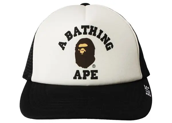 A BATHING APE College Mesh Cap - Black