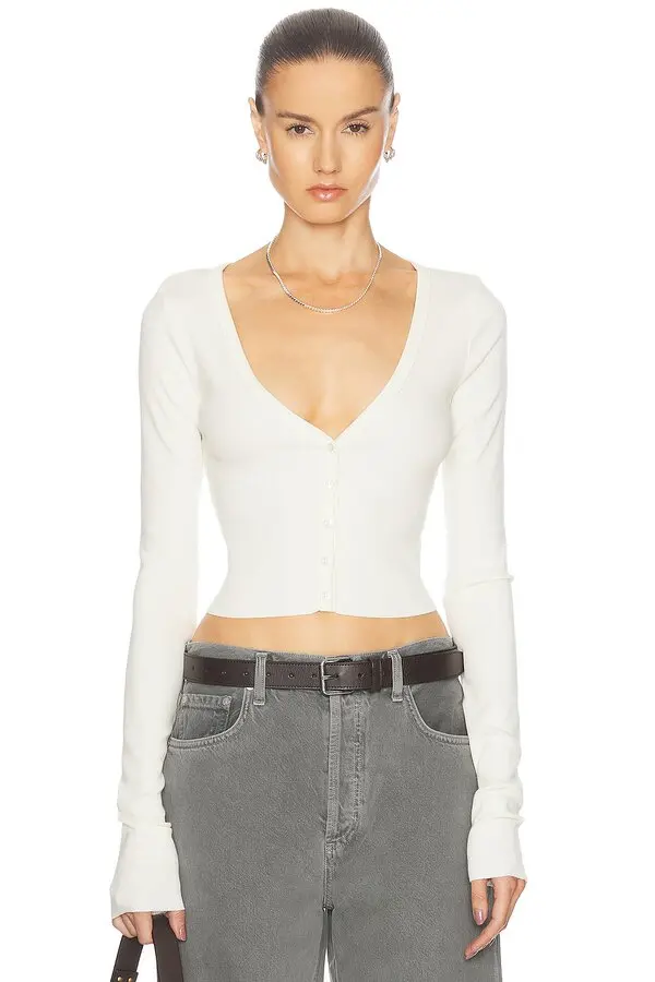 Eterne Cropped Cardigan - Cream