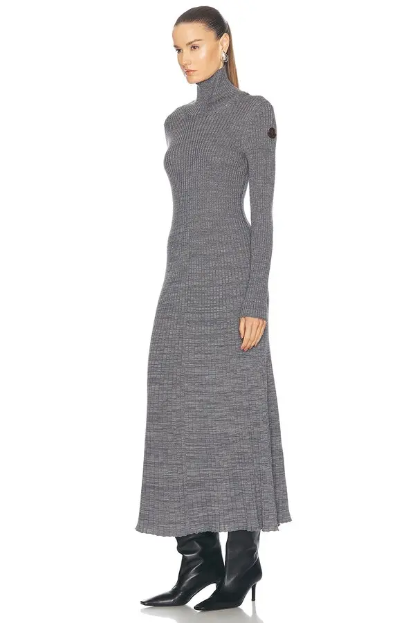 Moncler Turtleneck Knit Dress
