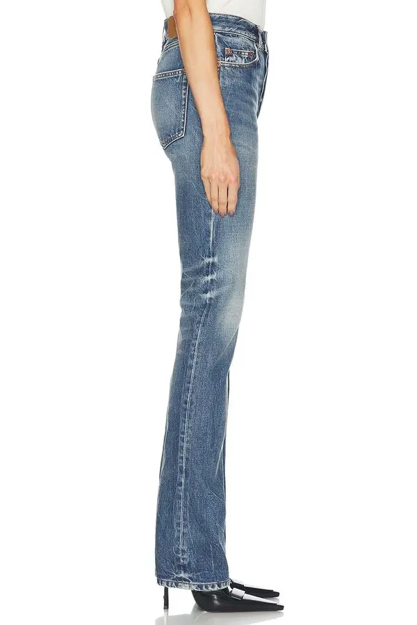 Saint Laurent 90s Slim Leg Jeans - 50s Blue