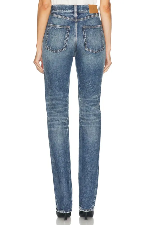 Saint Laurent 90s Slim Leg Jeans - 50s Blue