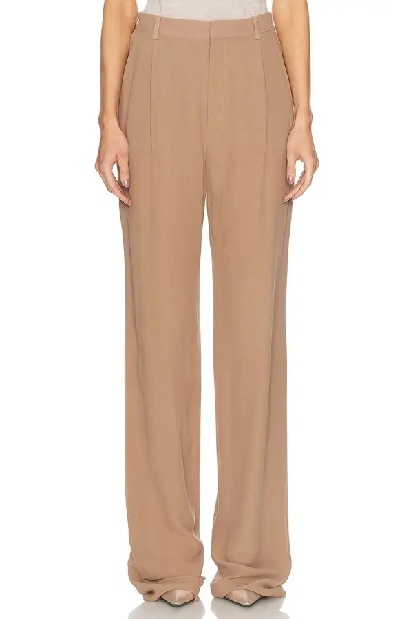 Saint Laurent Bootcut Trouser - Cappuccino