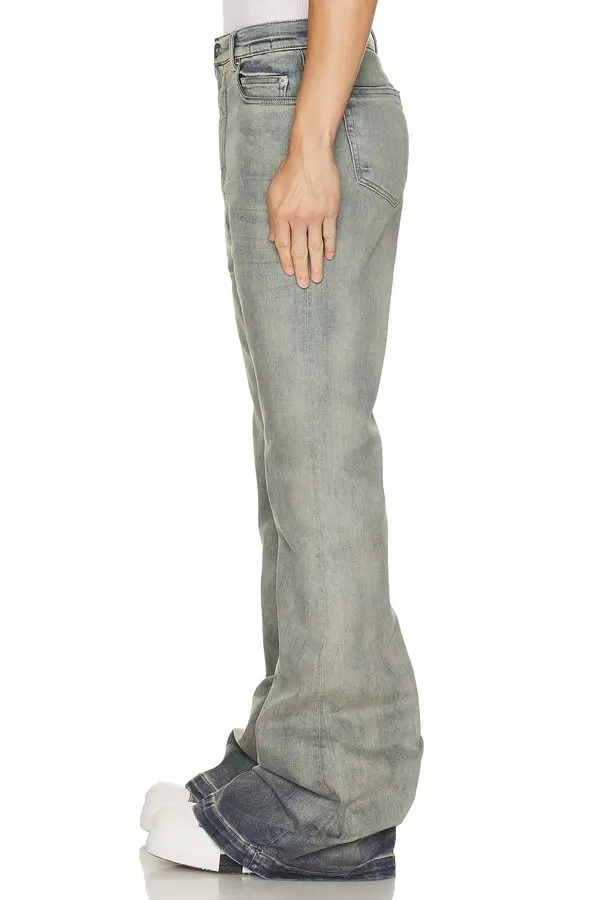 パンツ rick owens bolan ice blue Rick Owens Bolan Bootcut In Denim-Dark In Sky - 45% Off | Editorialist