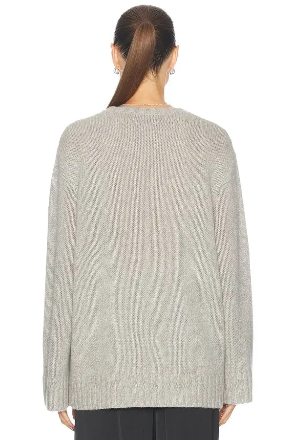 Jenni Kayne Cashmere Amelia Crewneck Sweater - Grey