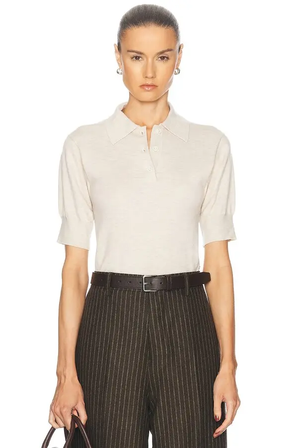 Eterne Journey Cashmere Polo Top
