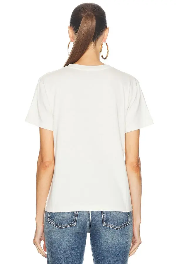 Saint Laurent Short Sleeve T-shirt - Natural