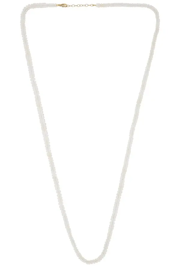 Jia Jia Mini Ethiopian Opal Necklace - White