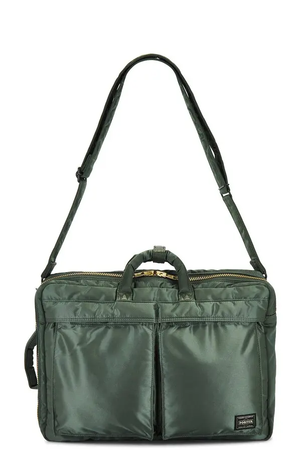 PORTER-YOSHIDA & CO Tanker 3way Briefcase In Green