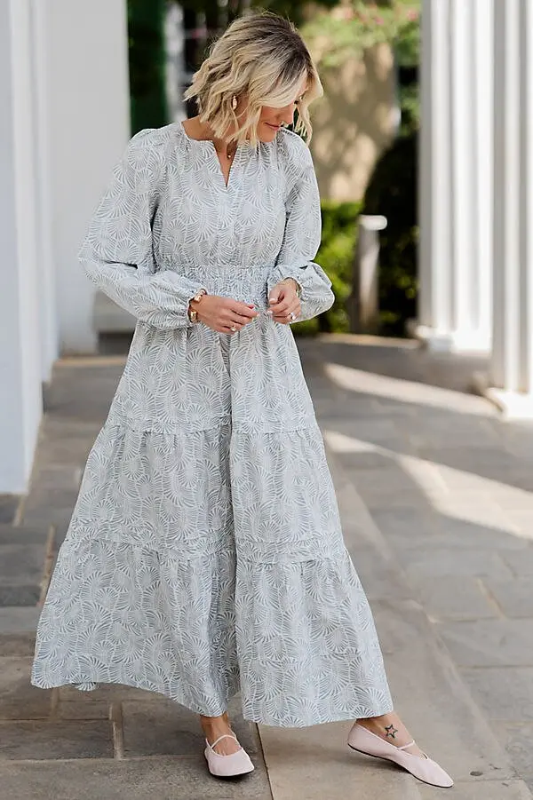 The Somerset Collection By Anthropologie Loverly Grey X The Somerset Maxi  Dress In Blue - 44% Off | Editorialist