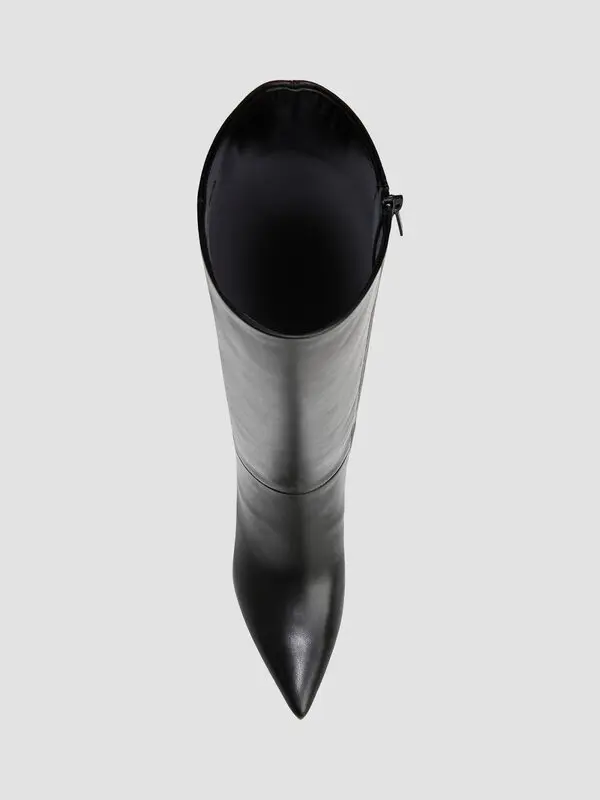 Veronica Beard Lisa 70mm Tall-shaft Leather Boots