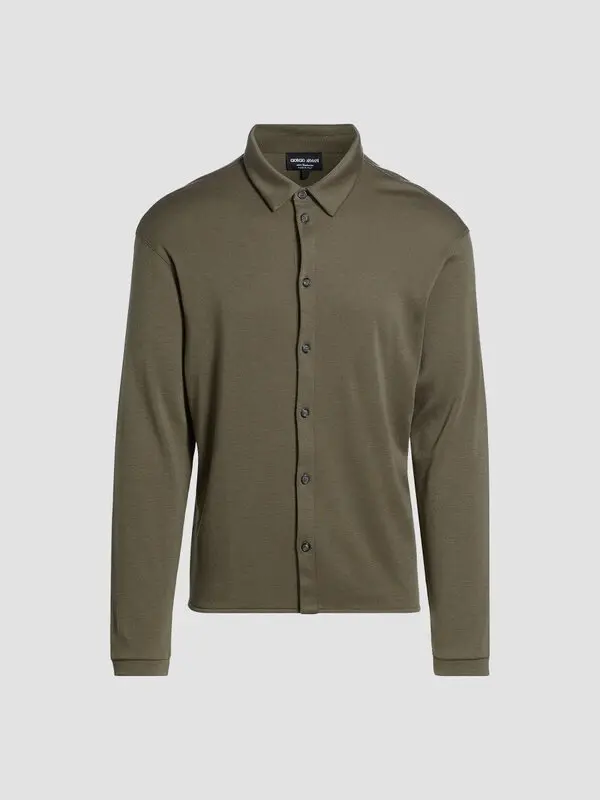 Giorgio Armani Button-front Cashmere Shirt