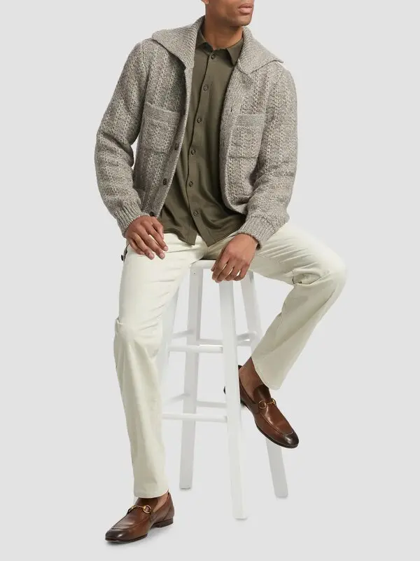 Giorgio Armani Button-front Cashmere Shirt