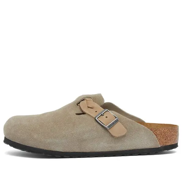 BIRKENSTOCK Boston Braided Clog - Taupe