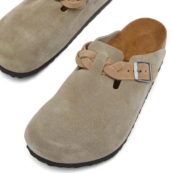 BIRKENSTOCK Boston Braided Clog - Taupe