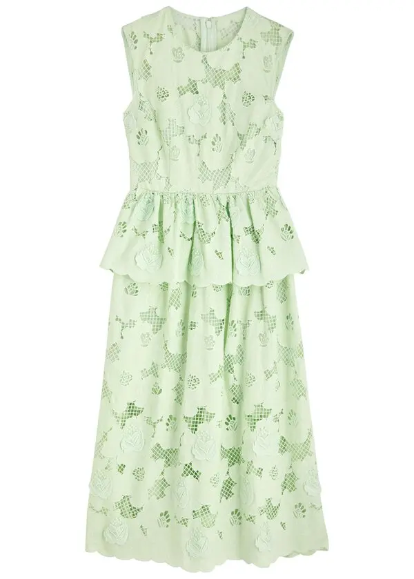 green lace peplum dress Peplum Dress – World Wide Couture