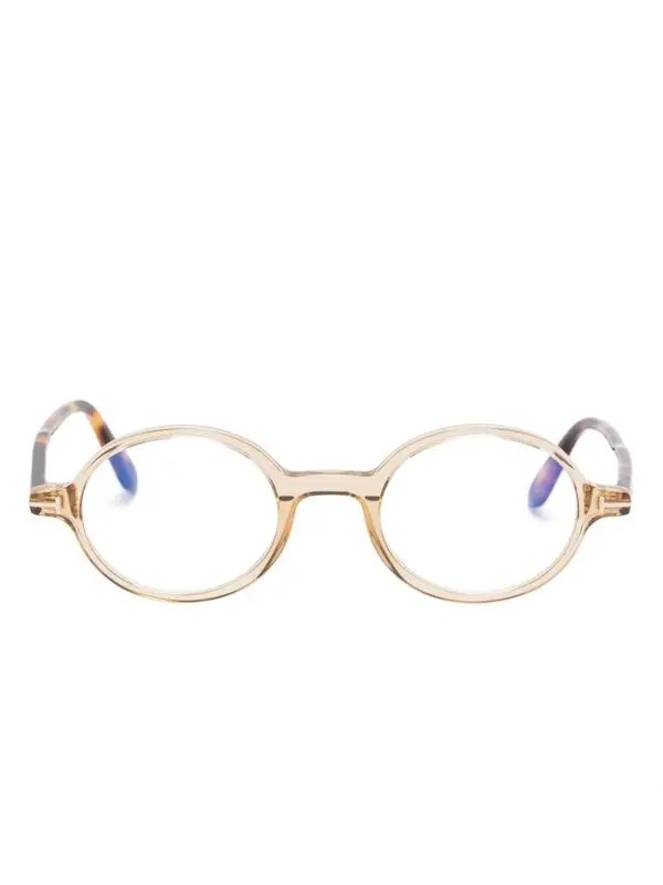 TOM FORD Round-frame Glasses - Brown