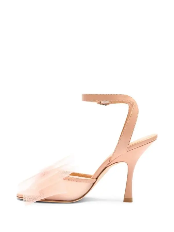 STUART WEITZMAN 100mm Bow Sandals - Neutrals
