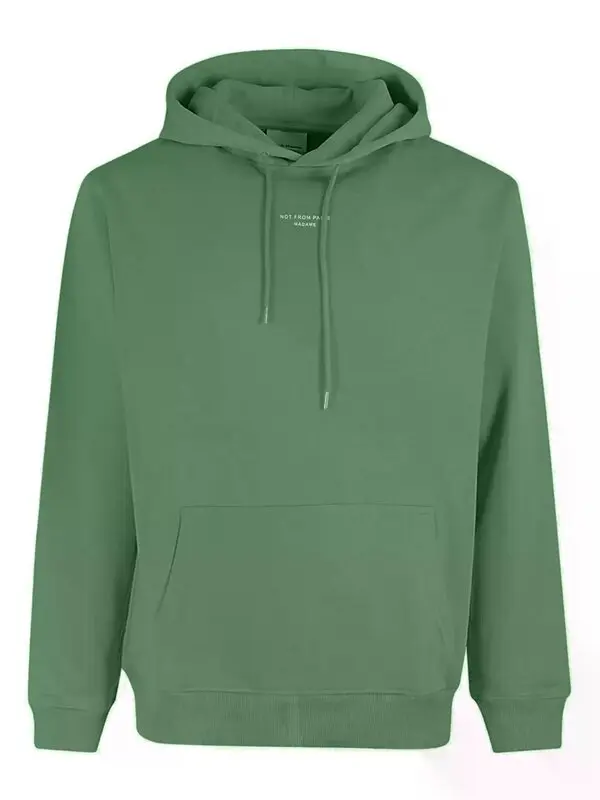 Drole De Monsieur Logo-print Hoodie - Green