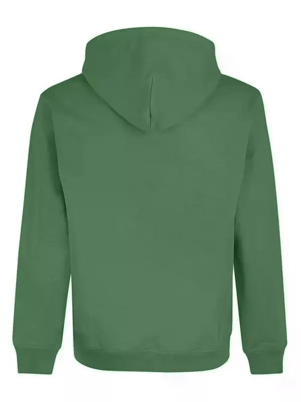 Drole De Monsieur Logo-print Hoodie - Green