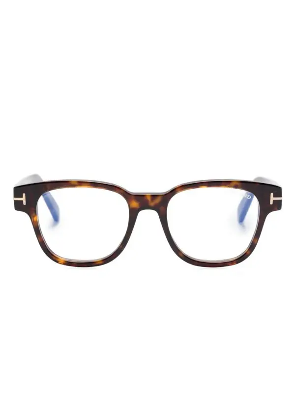TOM FORD Round-frame Glasses - Brown