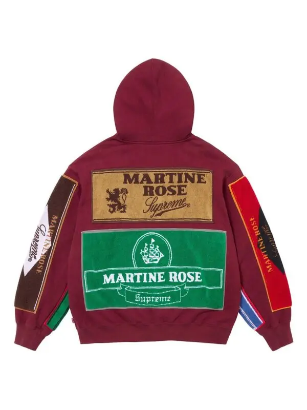 Supreme X Martine Rose Towe Zip-Front Hoodie - Red | Editorialist