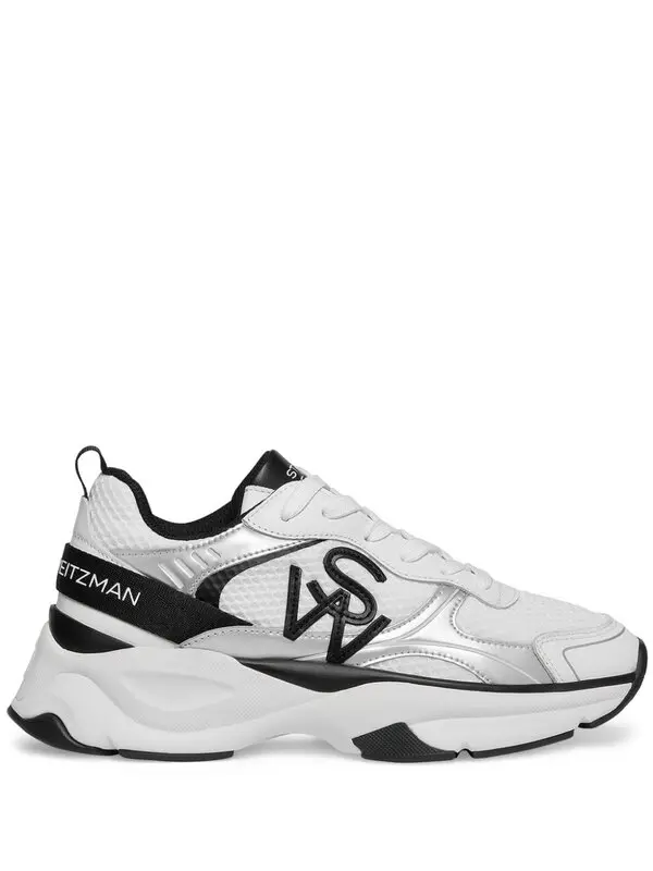 STUART WEITZMAN Logo-appliqué Sneakers - White